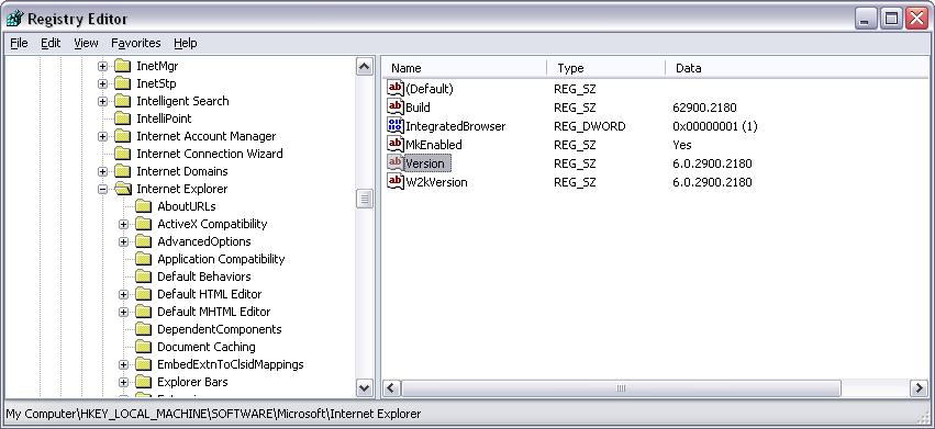 Find internet explorer version in vb6 ?-VBForums