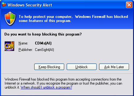 Windows Security Alert-VBForums