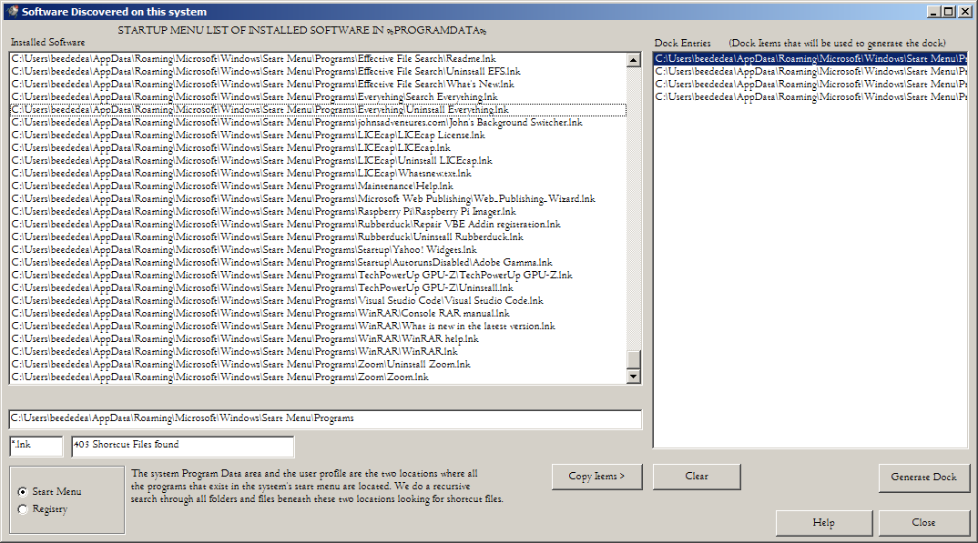 any way to can get list of all software installed on 32 and 64 bit os ...