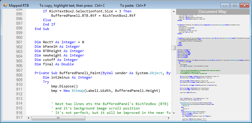Numbered & mapped RichTextBox-VBForums